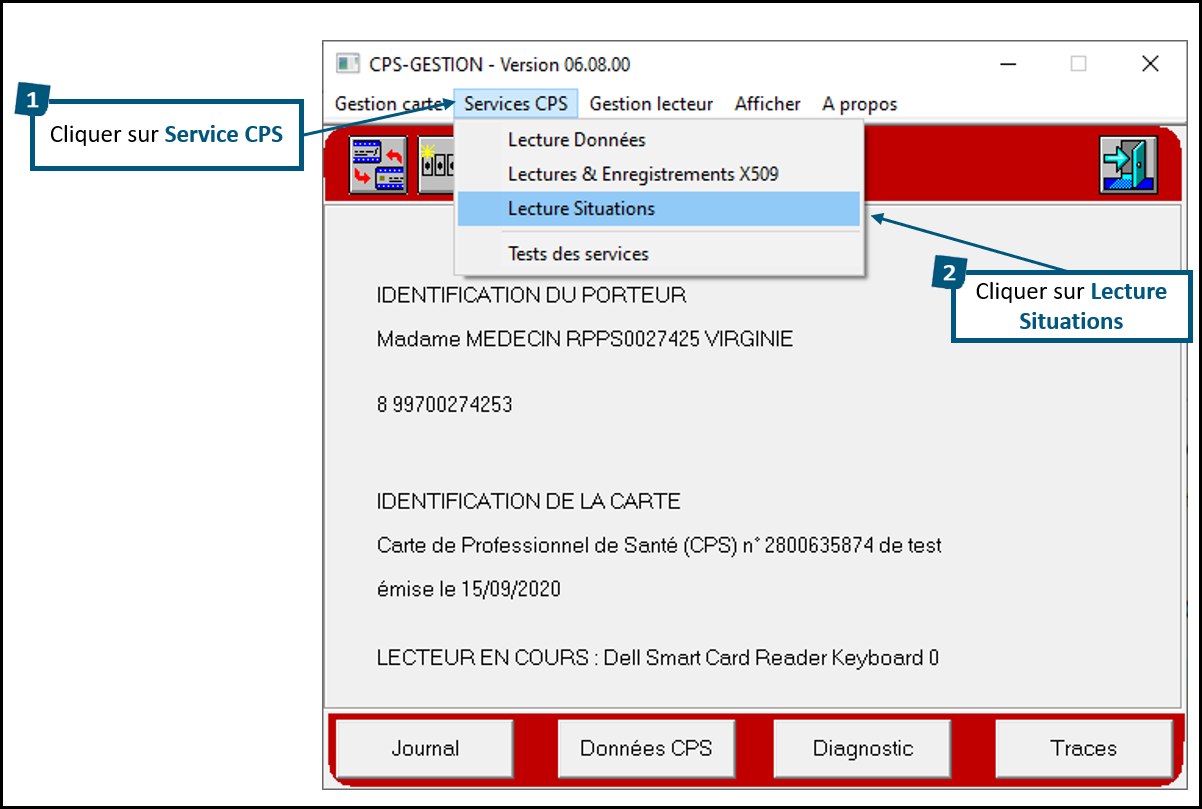 Test de carte CDE/CPS/CPE – Aatlantide